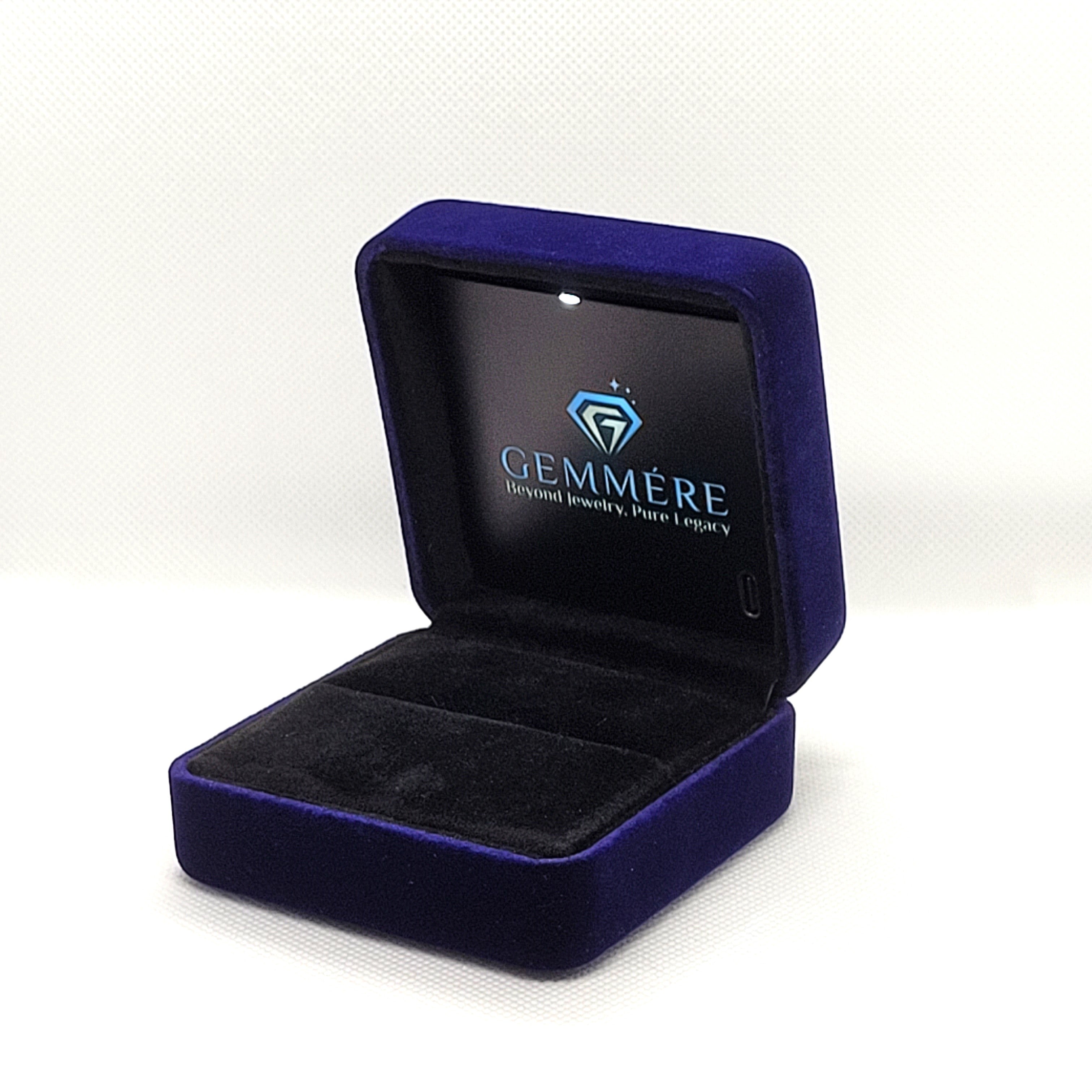 LED Light Velvet Ring Box – Gemmére